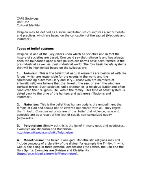 Cape History IA Unit 1 | PDF