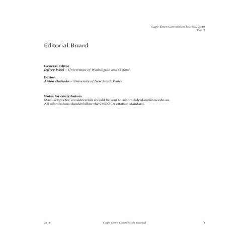 Cape Town Convention Journal | PDF