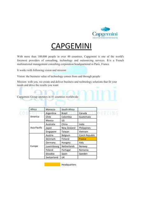 Capgemini | PDF
