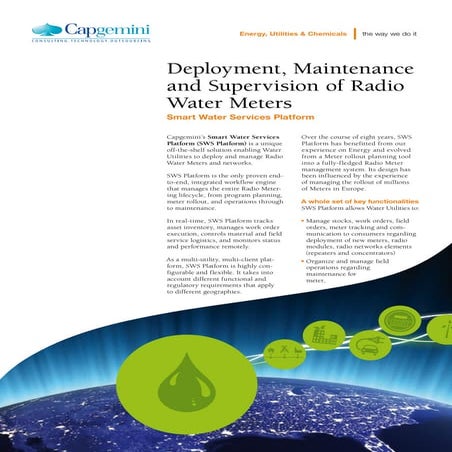 Capgemini ses - smart water service brochure (gr) | PDF | Cloud ...