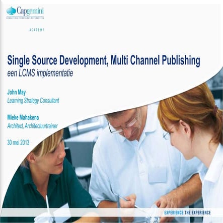 Capgemini Academy Single Source Publishing | PPTX