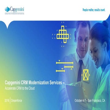 Capgemini Crm Modernization Services Pptx Computer Software And Applications Computing