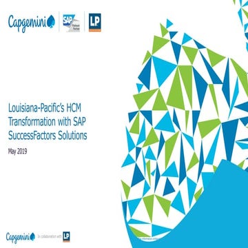 Louisiana-Pacific’s HCM Transformation with SAP SuccessFactors ...