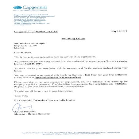 Capgemini_Release_Experience | PDF