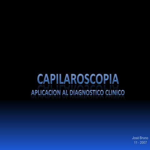 Capilaroscopia 2007 | PDF