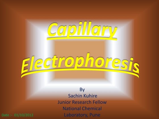 Capillary Electrophoresis | PPT