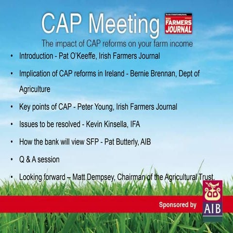Cap information meetings agenda | PPTX