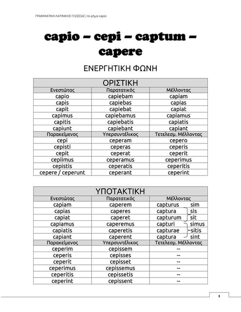 ΛΑΤΙΝΙΚΑ ΛΥΚΕΙΟΥ μάθημα 17ο | PDF