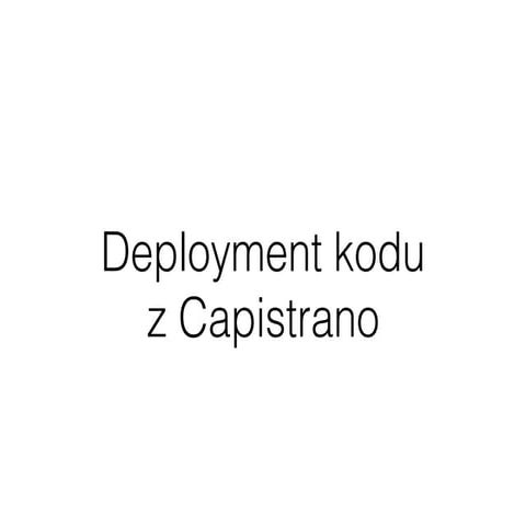 Deployment kodu z Capistrano | PDF | Programming Languages | Computing