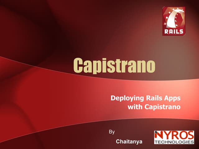 Deploying Rails Apps with Capistrano | PPT Deploying Rails Apps with Capistrano | PPT