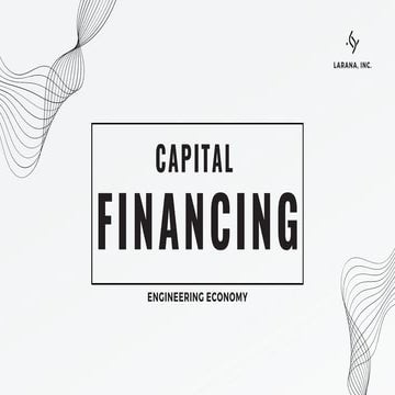 Capital financing in Engineering economy | PDF