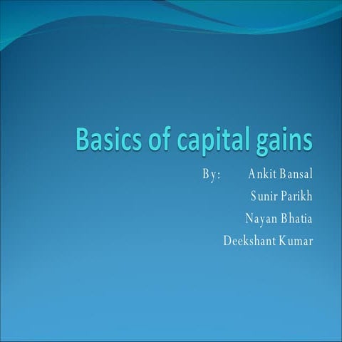 Capital Gains2 | PPT