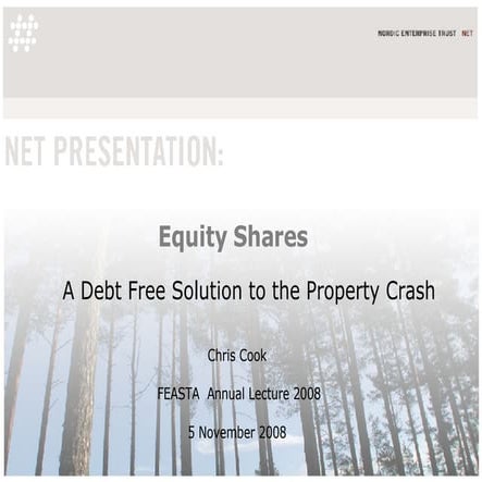 Equity Shares - A Solution to the Credit Crash | PPT