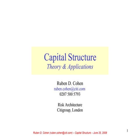 Capital Structure | PPT