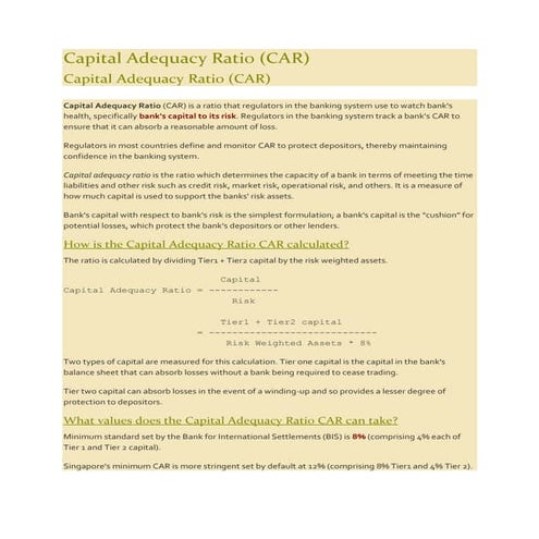 Banking assignment (basel1) | DOCX