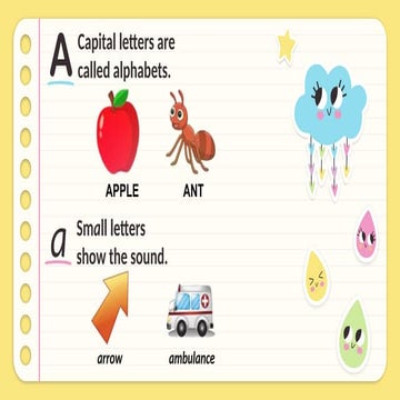 Capital and Small Alphabet Letters for Kids | PPTX