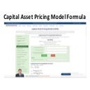 Capital Asset Pricing Model Formula | PPTX