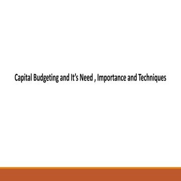 Capital Budgeting.pptx business capital budgeting | PPT