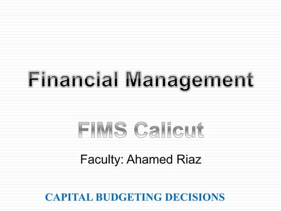 Formulae of financial management | PDF