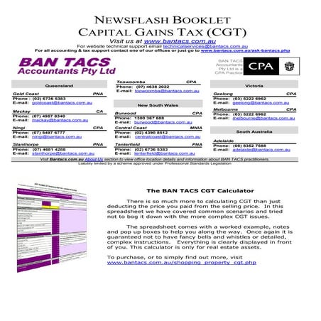 Capital gains tax_booklet | PDF