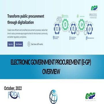presentation on electronic public procurement | PPT