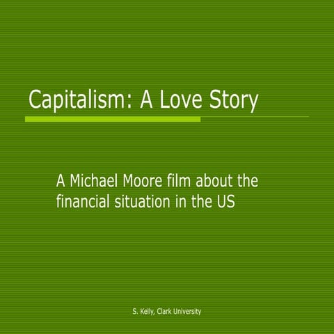 Discussion Questions for "Capitalism: A Love Story" | PPT