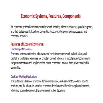 Economic models capitalism, socialism, communism | PPTX