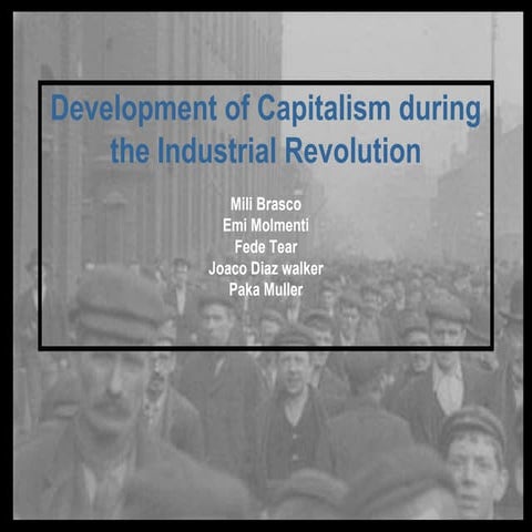 Capitalism and the Industrial revolution | PDF