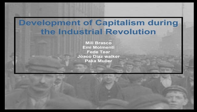 Capitalism Industrial Revolution