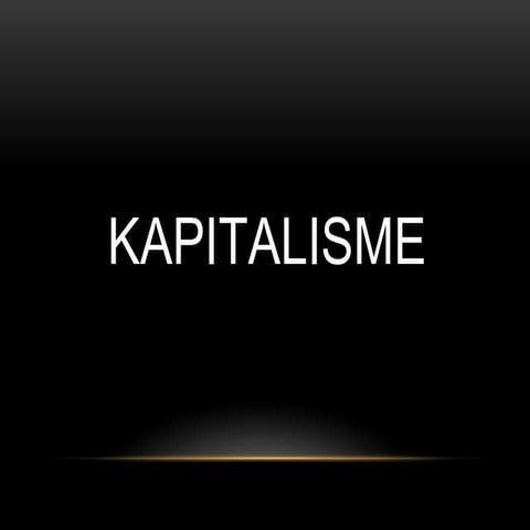 Capitalisme | PPTX
