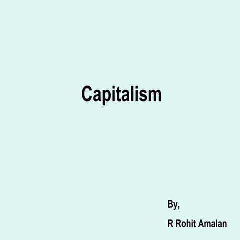 Capitalism | PPT