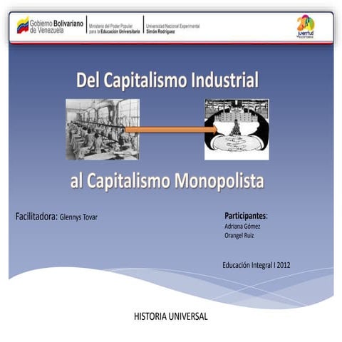 Capitalismo industrial al capitalismo monopolista | PPSX