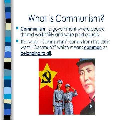 Capitalism vs communism. Is the cold war over yet? | PPTX