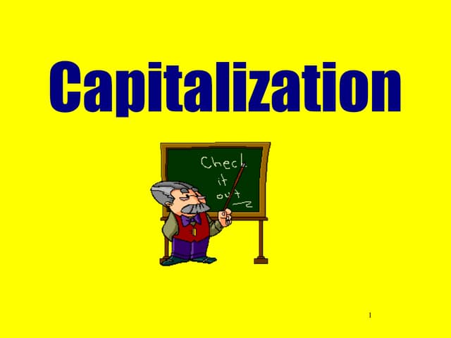 Capitalization and punctuation | PPTX
