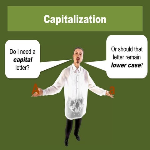 Capitalization - When to Capitalize, Or not | PPTX