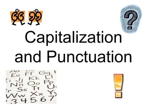 Capitalization and punctuation | PPTX