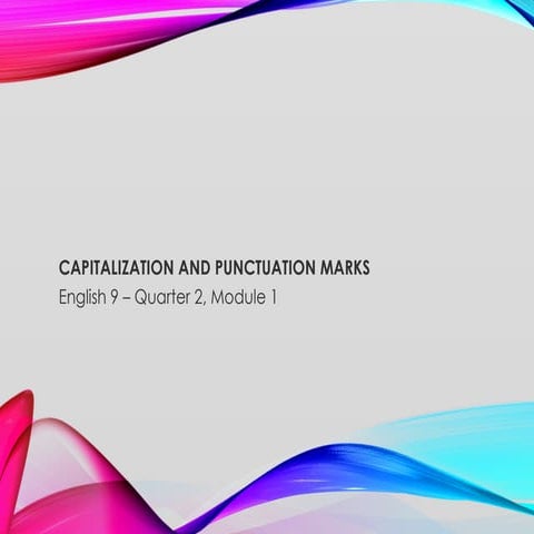 Capitalization and Punctuation Marks Designed | PPTX