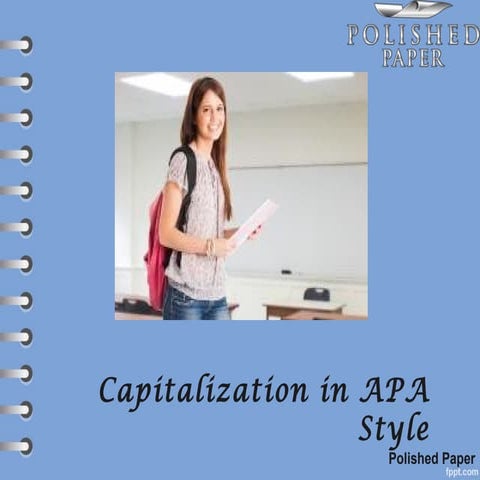 Capitalization in apa style | PPT