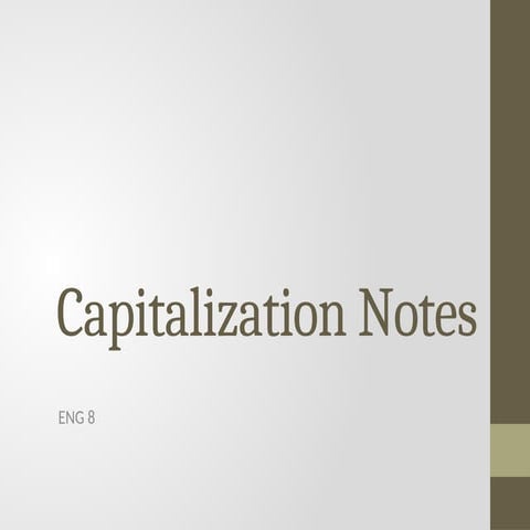 Capitalization rules | PPT