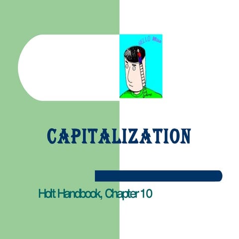 Capitalization Overview | PPT
