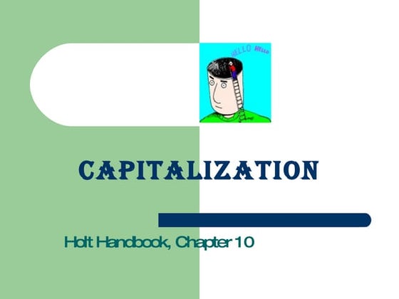 Capitalization and punctuation | PPTX
