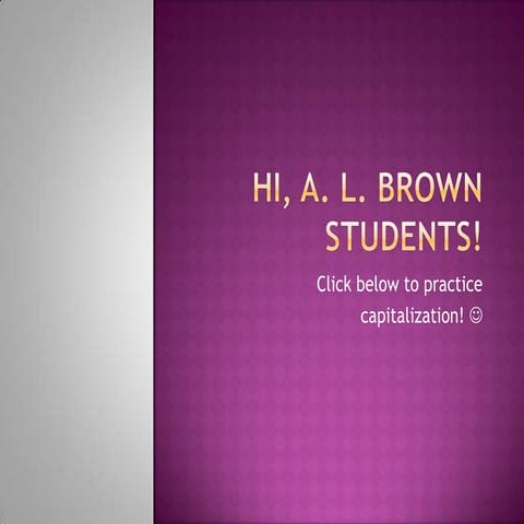 Capitalization practice | PPTX