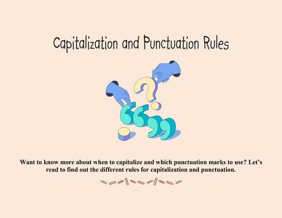 Capitalization and punctuation | PPTX