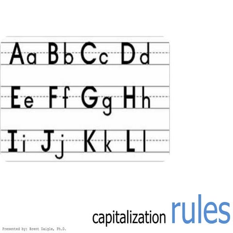 Capitalization rules | PDF