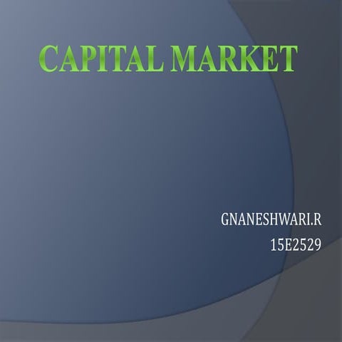 Capital market | PPTX