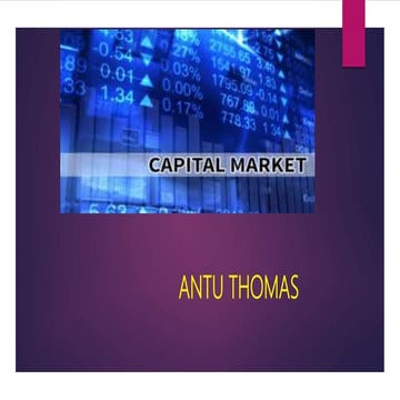 Capital market introduction | PPT