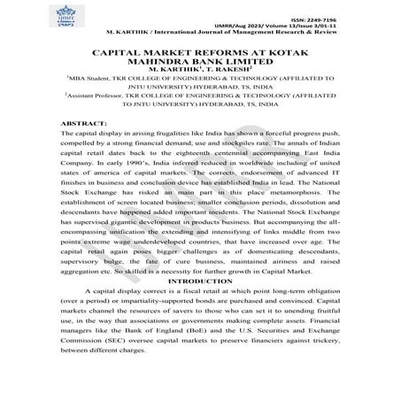 original research papers | PDF | Stocks and Bonds | Personal Investing