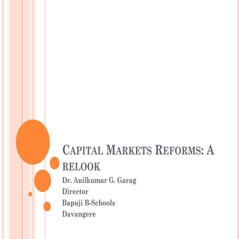 Capital markets reforms | PPT