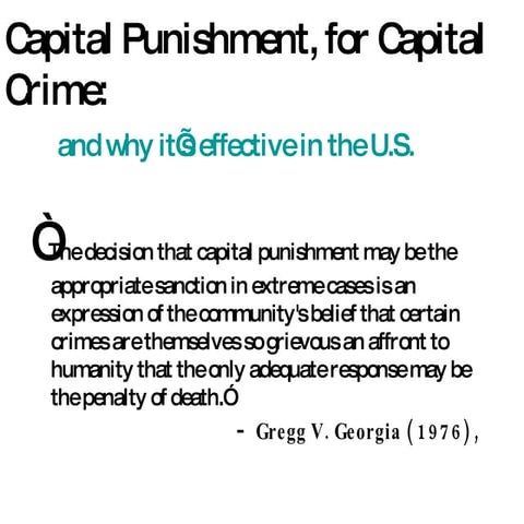Capital punishment | PPT
