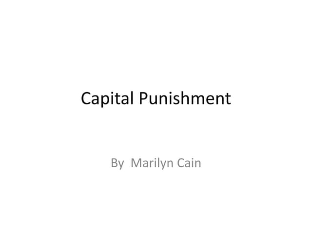 Death penalty | PPT